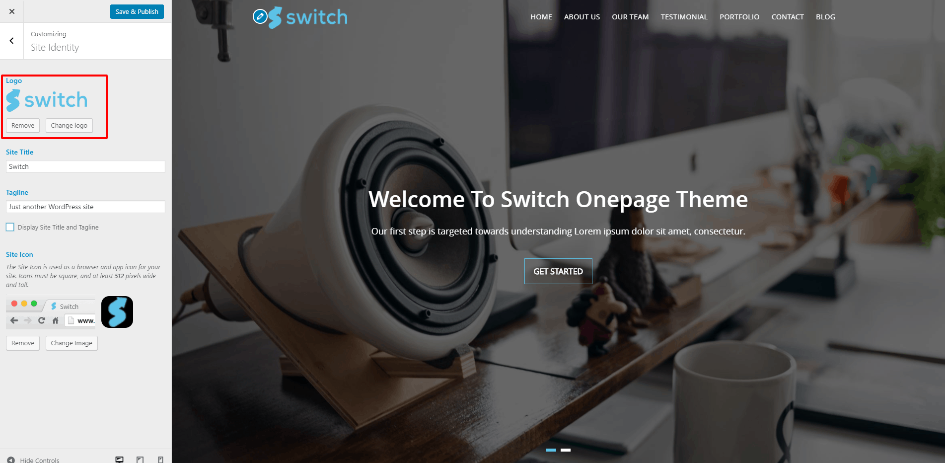 Site Identity - ThemesGrove