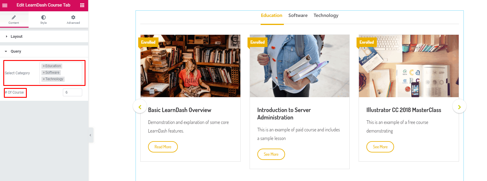 LearnDash Course Tab - ThemesGrove