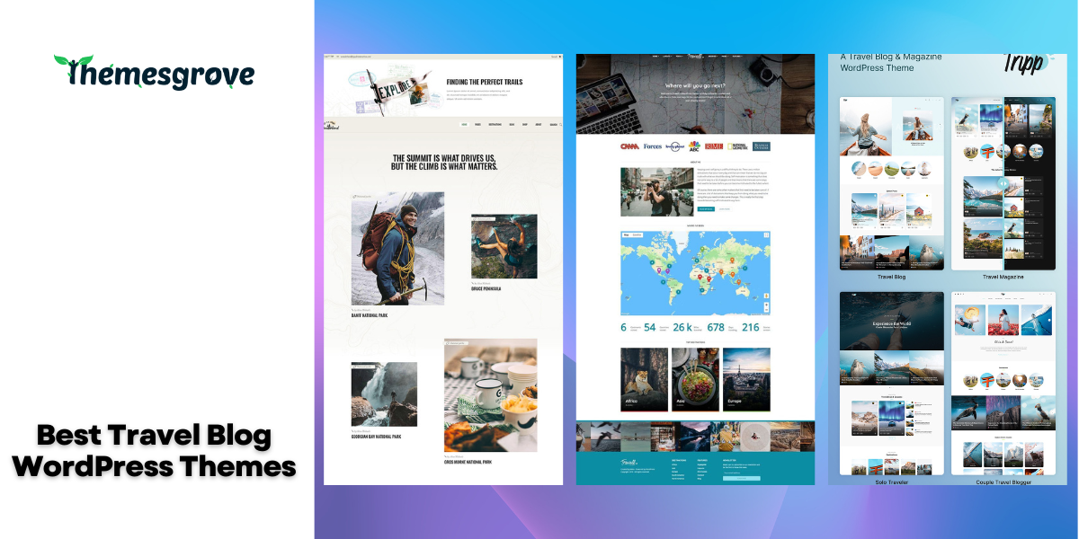 12 Best Travel Blog WordPress Themes - Themesgrove