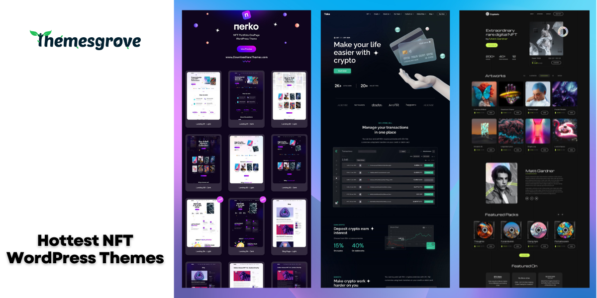 Explore The #12 Hottest NFT WordPress Themes Now!
