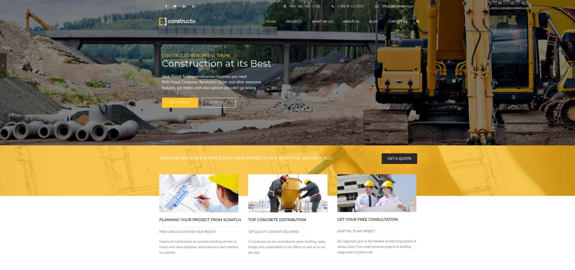 Discover the Best WordPress Construction Company Themes